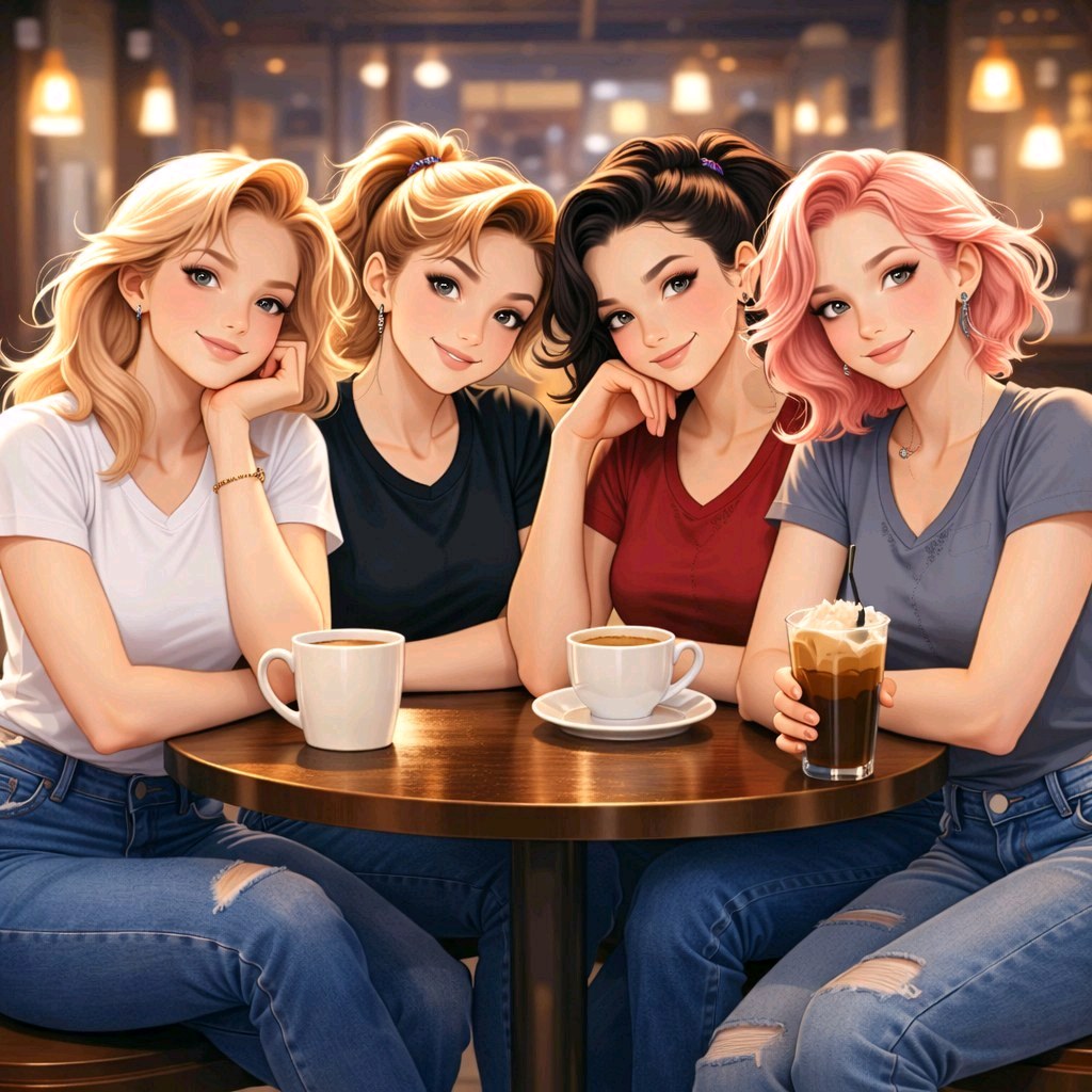 Chat with Megan,Cindy,April,Stacey - Flipped.Chat - AI Character Chatbot